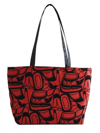 Flocked Zip Tote - Eagle | Duwamish Longhouse & Cultural Center